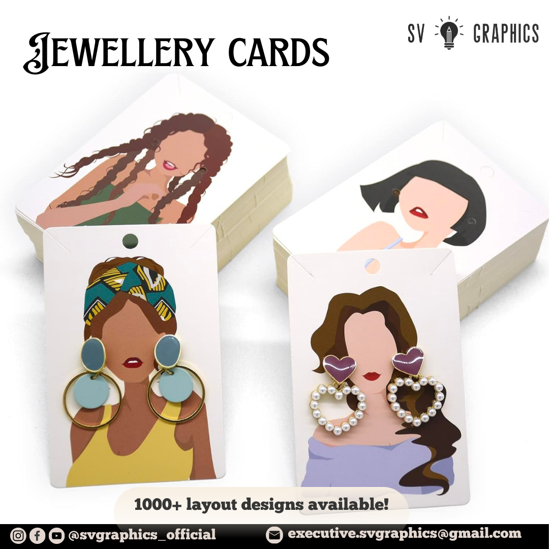 Wholesale Jewelry Cards & Display Cards for Your Brand | SV Graphics