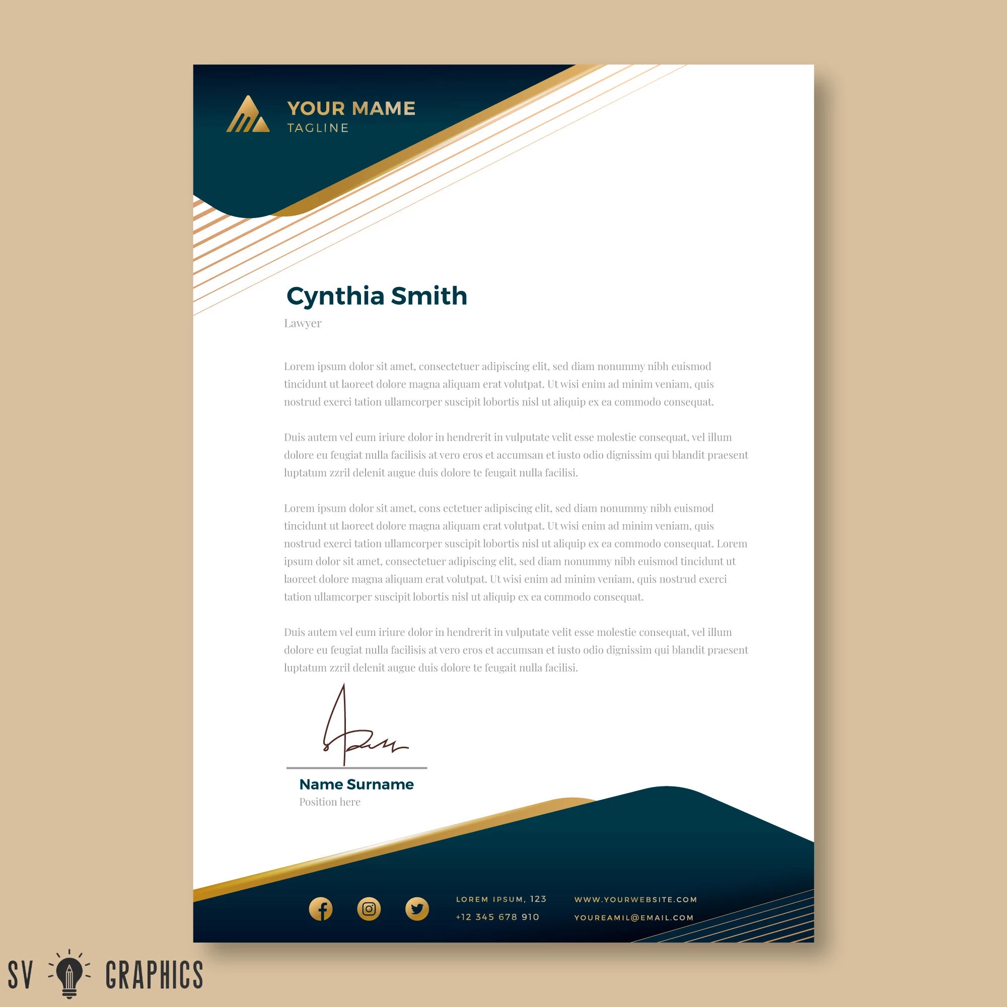 Professional Custom Letterhead Printing Services | SV Graphics