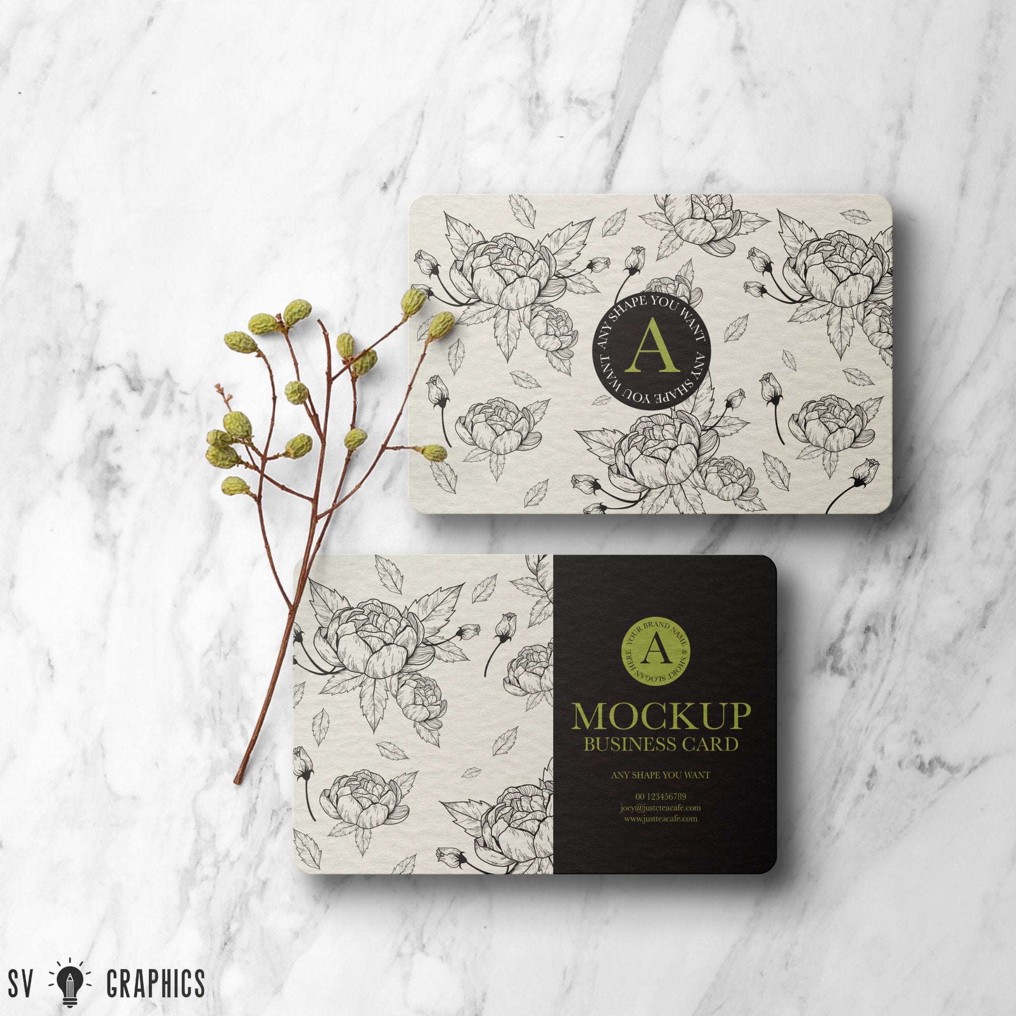 Single-Sided Visiting Card Designs | SV Graphics