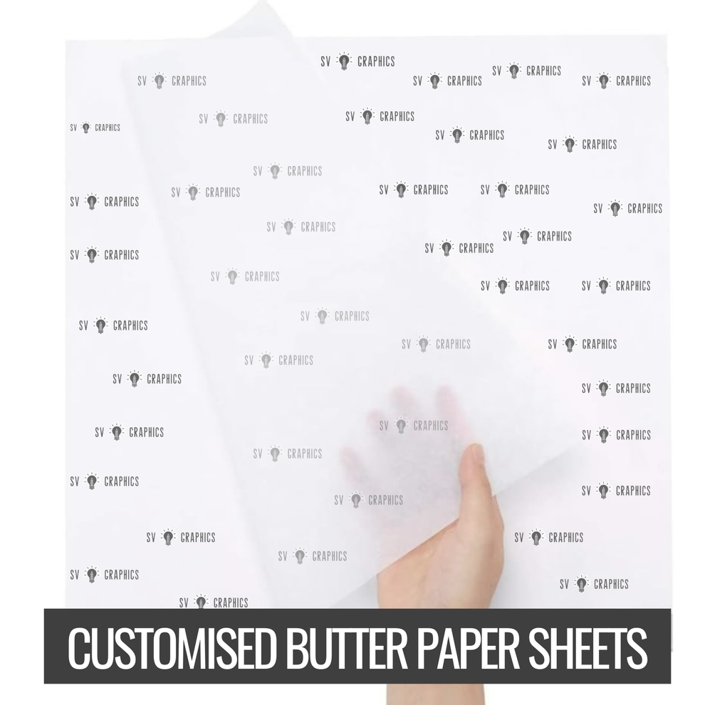 Customised Butter Paper Sheets | Wrapping Paper Sheets – SV Graphics