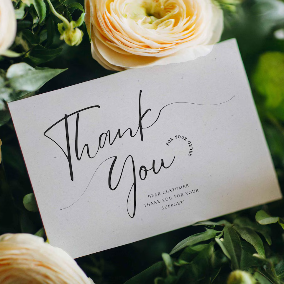 Custom Standard Thank You Cards Printing With Personalized Designs | SV ...