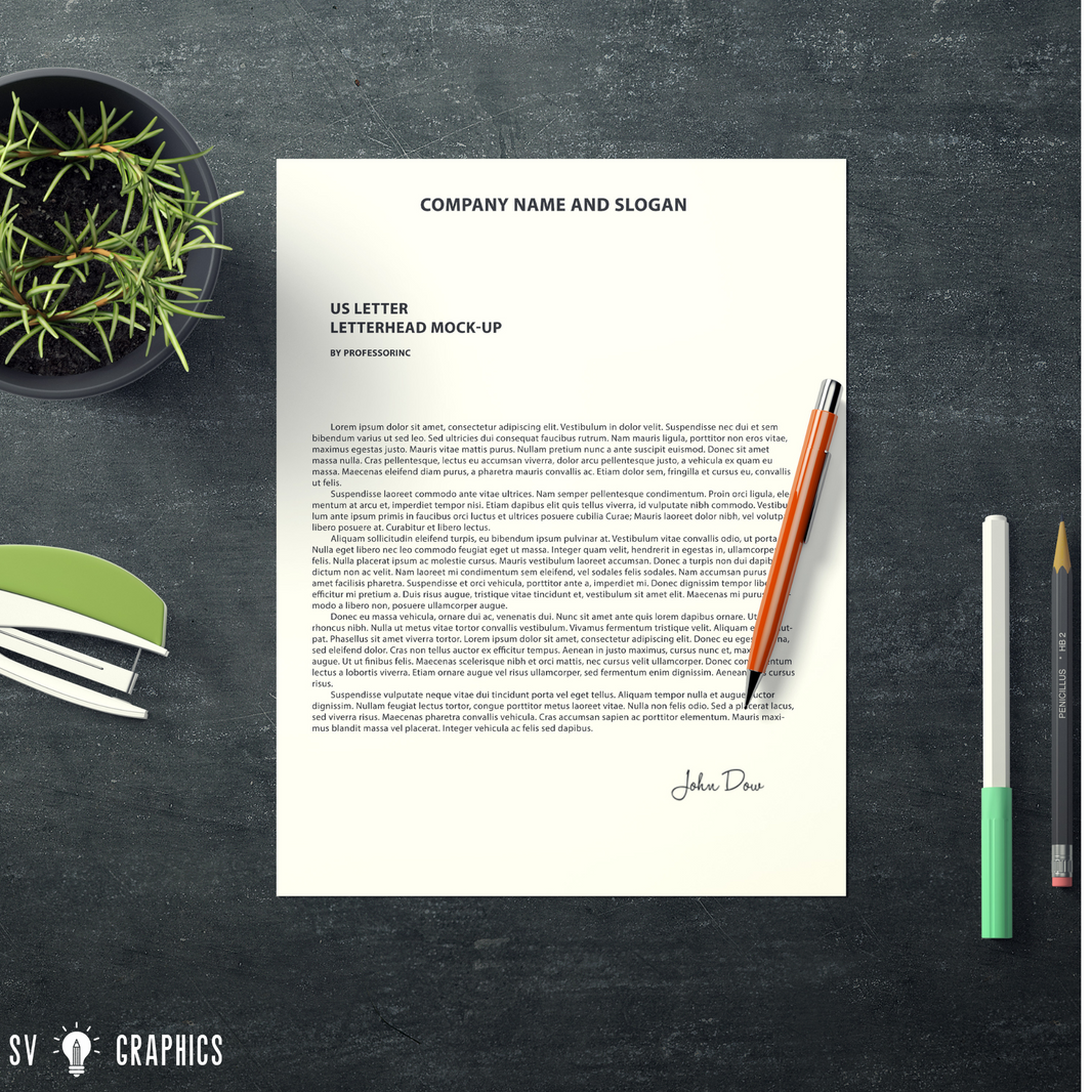 Professional Custom Letterhead Printing Services | SV Graphics