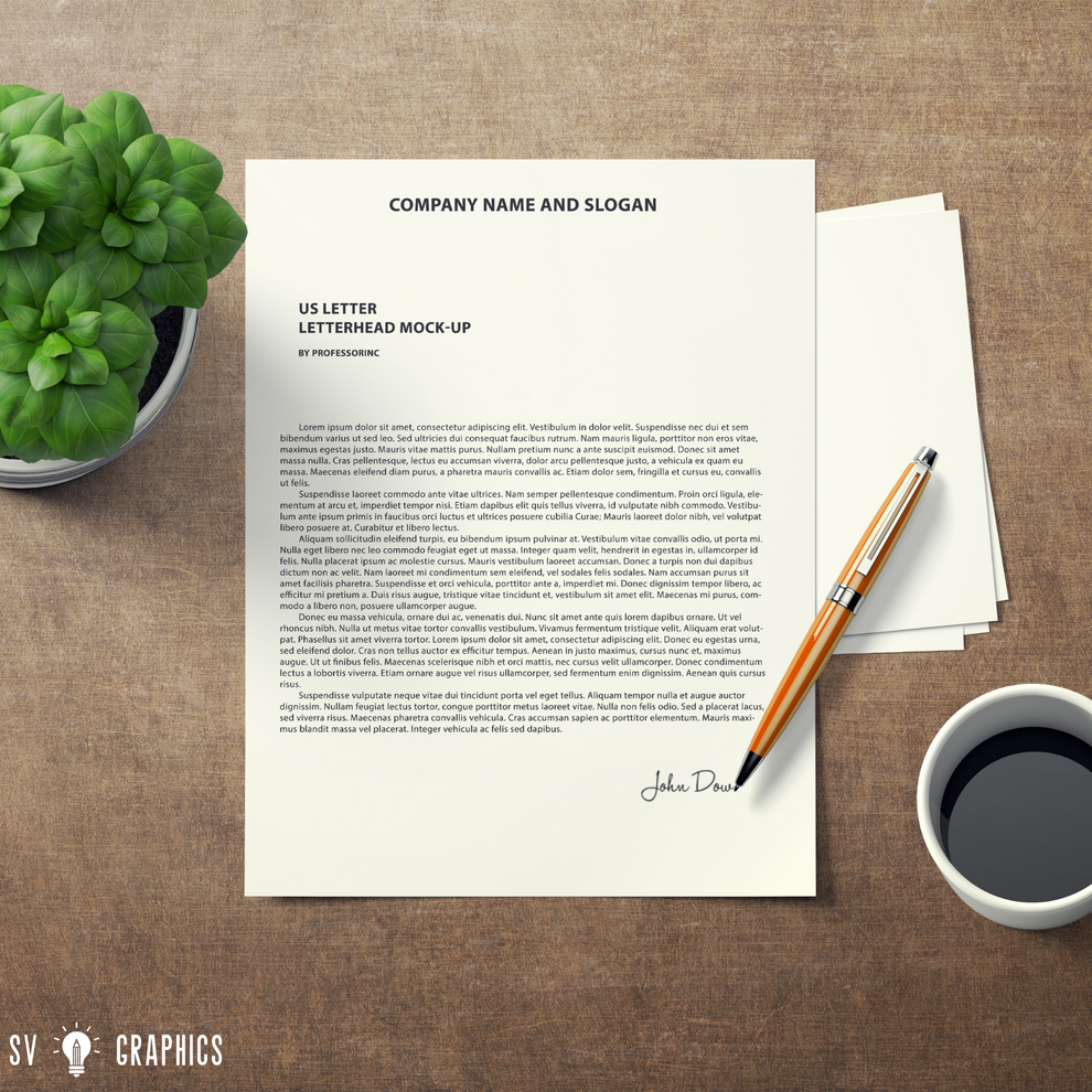 Get your Custom Letterheads for Professional Branding | SV Graphics